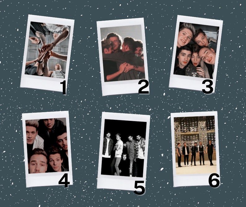 One Direction Custom Polaroids // Real Instax Mini Polaroids | Etsy