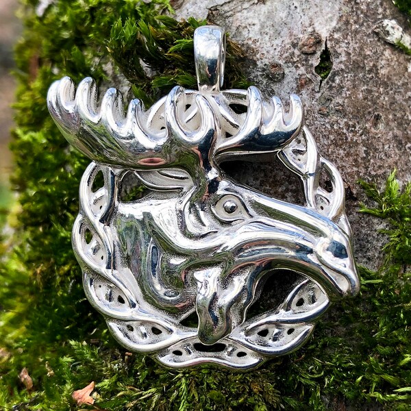 Moose Necklace - Etsy