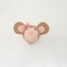 Monkey Head on the Wall - Etsy