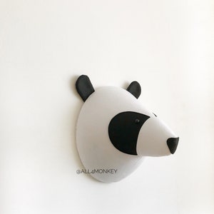 Panda Nursery Faux Taxidermy Panda Trophy Head Fabric Animal Trophy ...