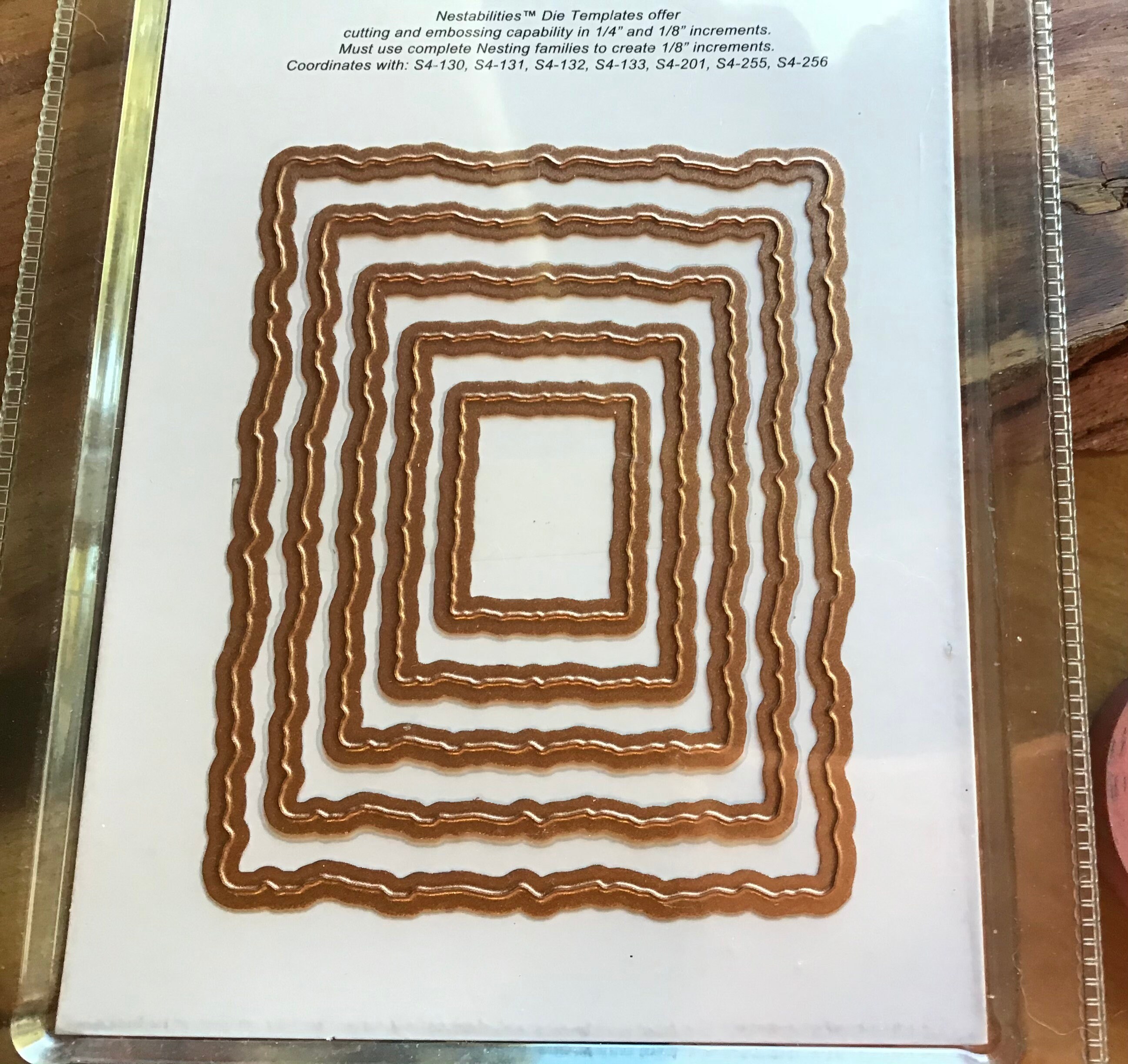 Spellbinders Nestabilities Deckled Rectangles Large - 5 Die Sizes ...