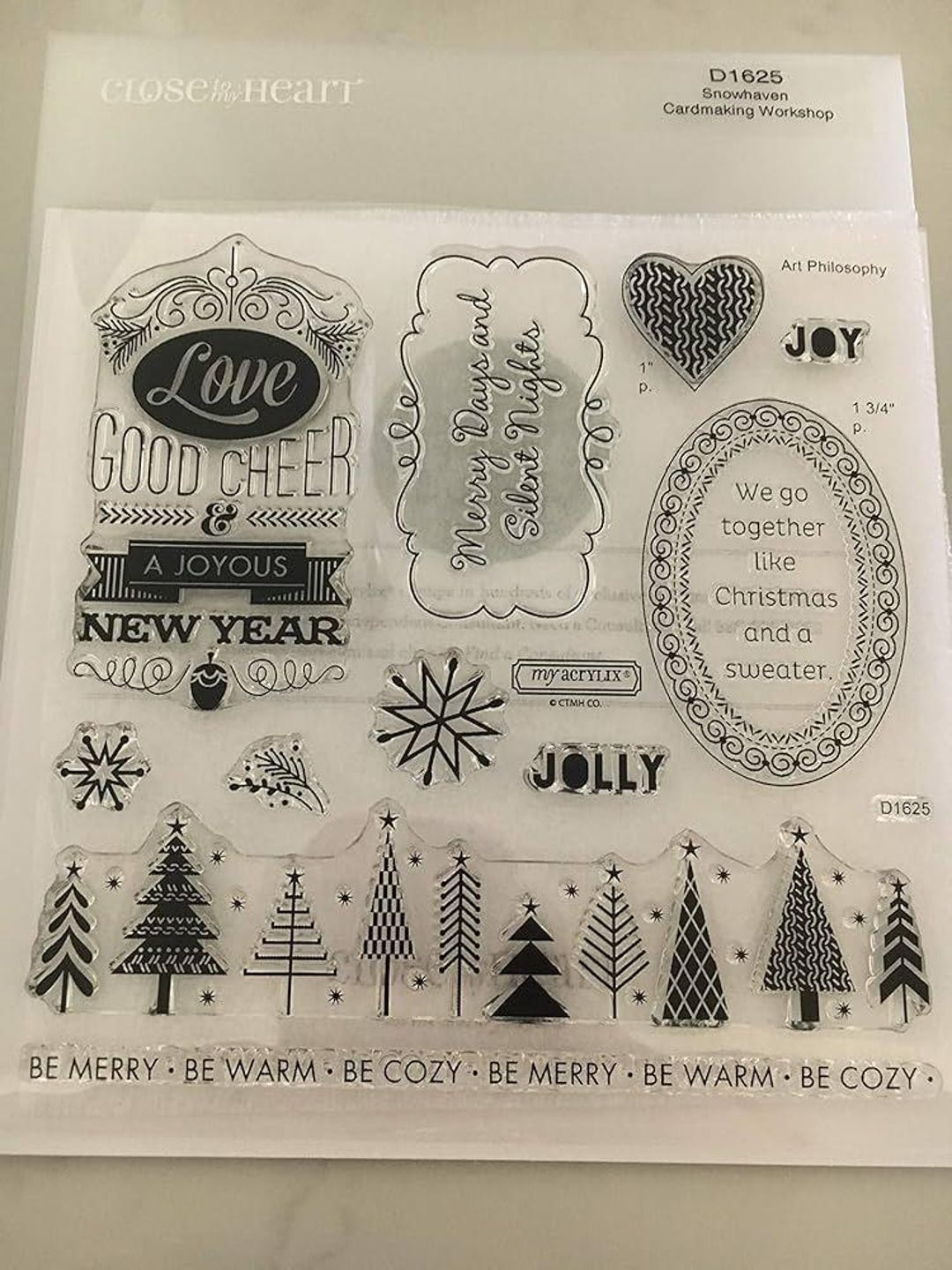 Close to My Heart Stamp D1625 Snowhaven 11 Sayings or Words - Etsy