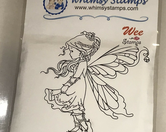 Whimsy Stamp "wee Stamps. "silver Fairy” SZWS102 , Fundraiser 10% for ...