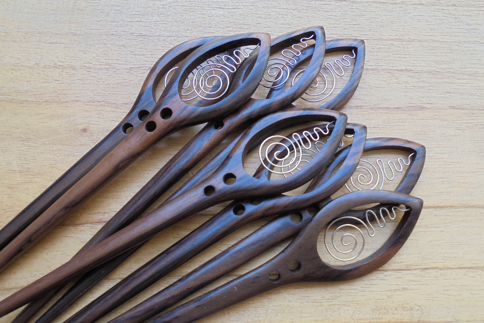 1 Prong Wood Hair Stick Hair Pin Hair Fork Hair Accessories | Etsy