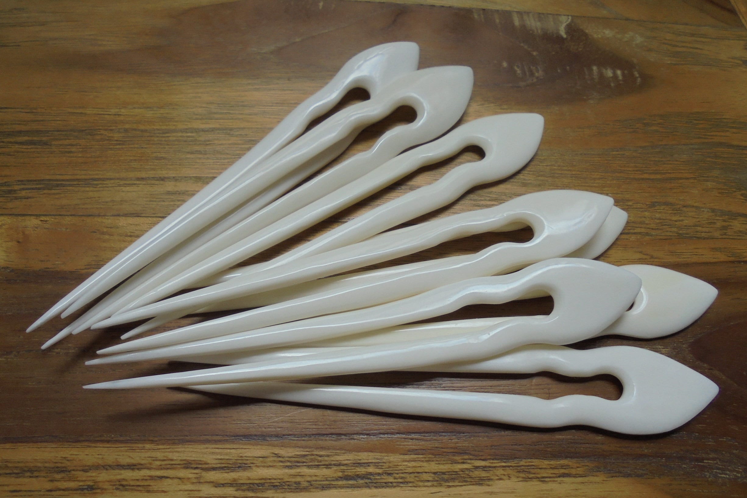 2 Prongs Bone Hair Sticks, Hair Pin, Bone Hair Fork, Hair Accessories ...