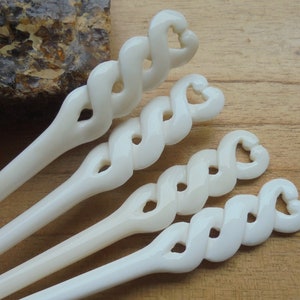 1 Prong Bone Twist Hair Stick, Hair Fork, Wood Hair Pin Accessories ...