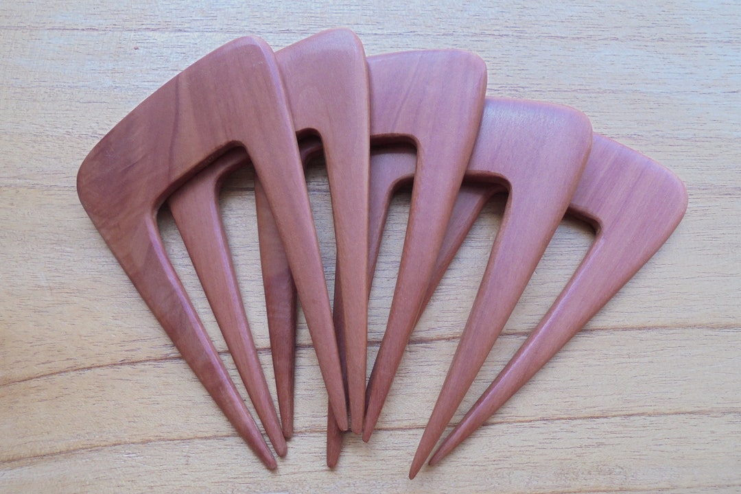 2 Prong Wood Hair Sticks, Hair Pin, Hair Fork, Hair Accessories HS 72-1 ...