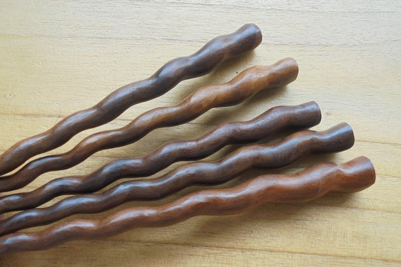 One/Single Prong Wood Hair StickCURLY TWIGS | Etsy