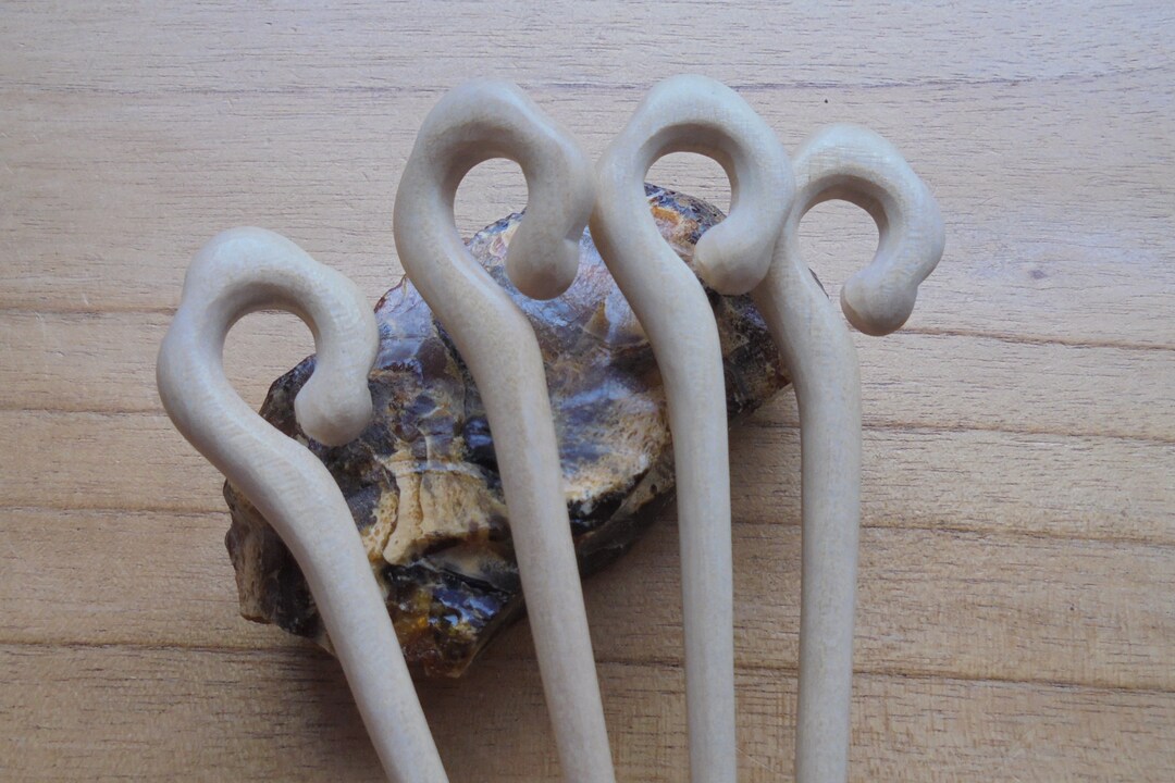 1 Prong Wood Hair Stick, Wood Hair Pin, Hair Fork, Hair Accessories ...