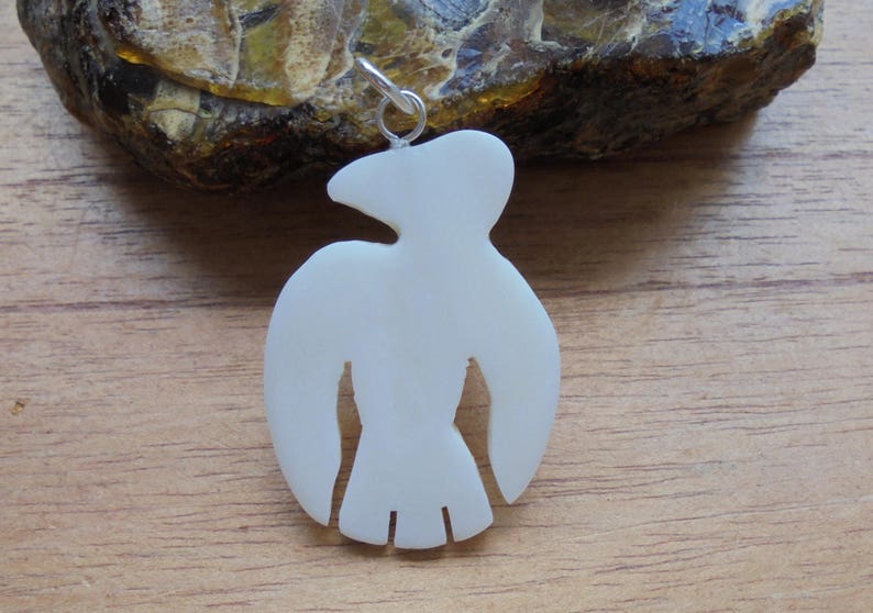 Raven Bone Pendant, Raven Northwest Coast Carving, Bali Bone Carving ...