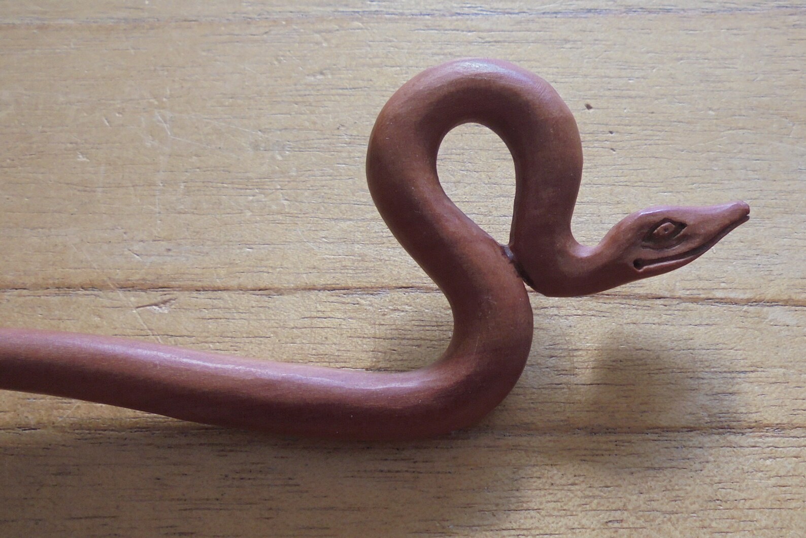 Wood Hair Stick Snake Hair Pin Hair Fork in Single Prong - Etsy