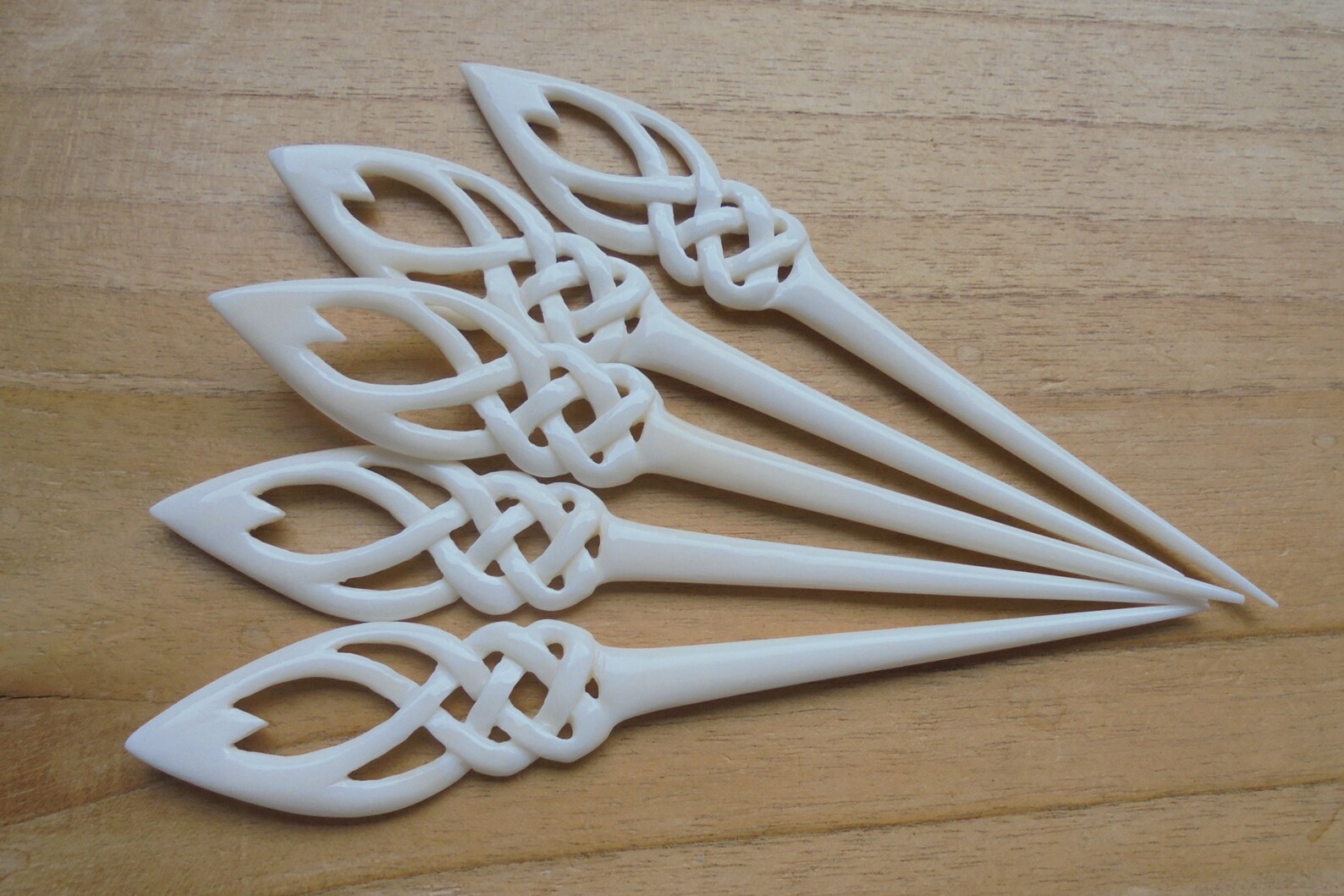 One/single Prong Bone Celtic Hair Stick Celtic Knot Hair Pin - Etsy