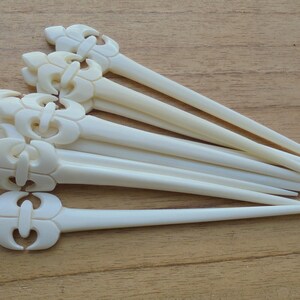 1 Prong Bone Hair Sticks, Hair Pin, Hair Fork, Hair Accessories HS 83-1 ...