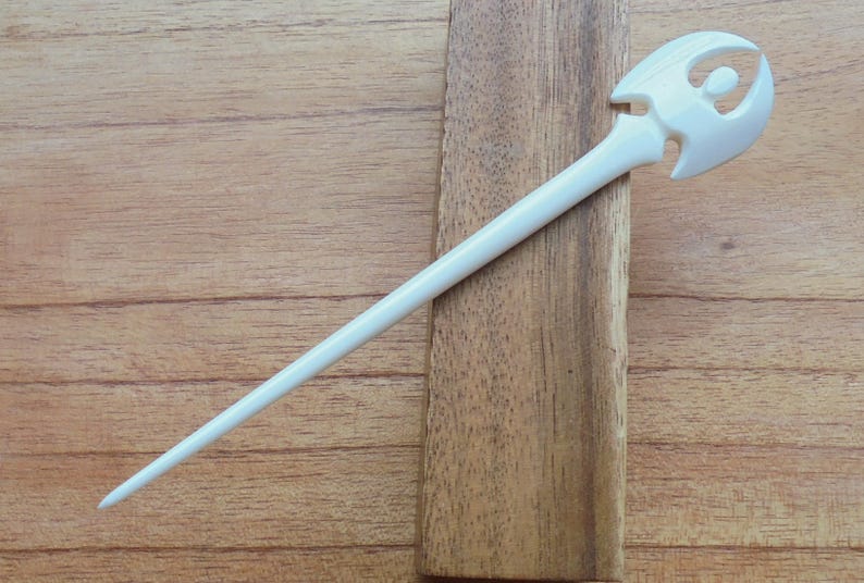 1 Prong Bone Hair Sticks Hair Pin Hair Fork in Single Prong - Etsy Sweden