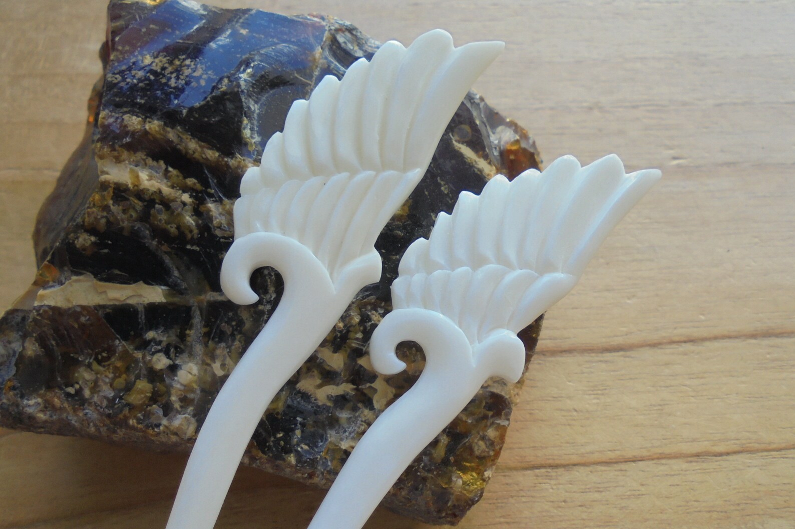 Angel Wing Bone Hair Stick Hair Pin Hair Fork Hair - Etsy