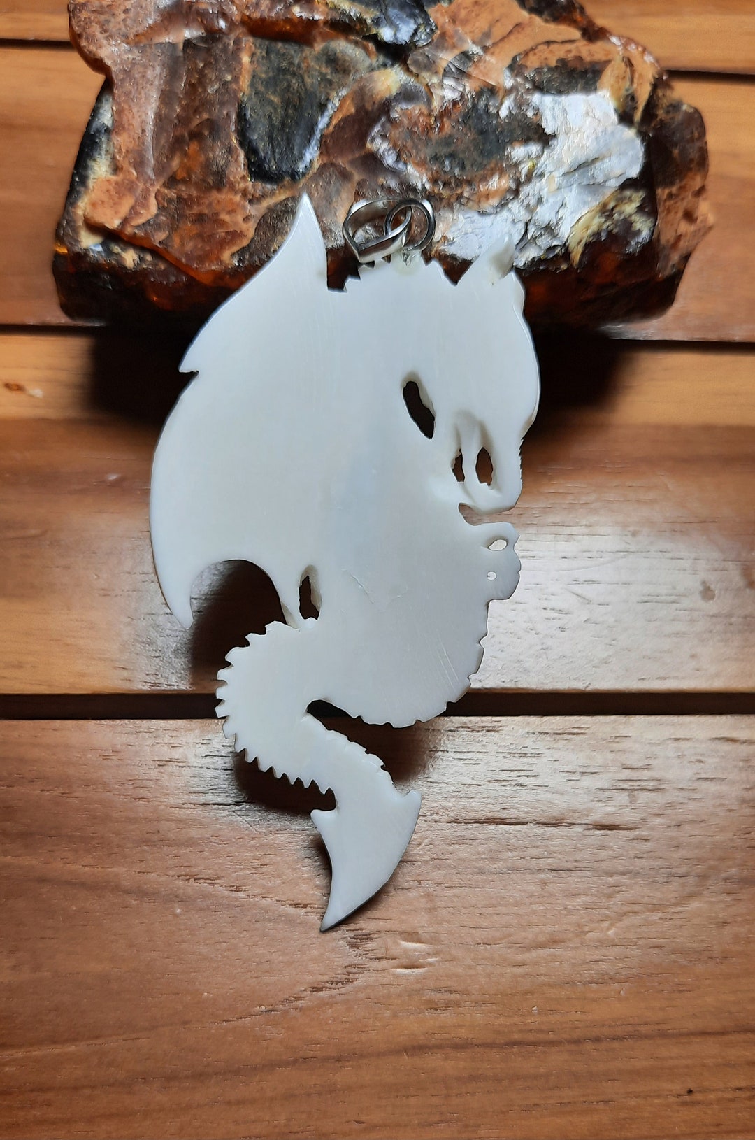 Hand Carved Dragon Bone Pendant Bali Bone Carving DRG 1205-2 - Etsy