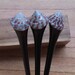 Sea Shell Wood Hair Stick in 1 Prong Hair Pin Hair Fork - Etsy
