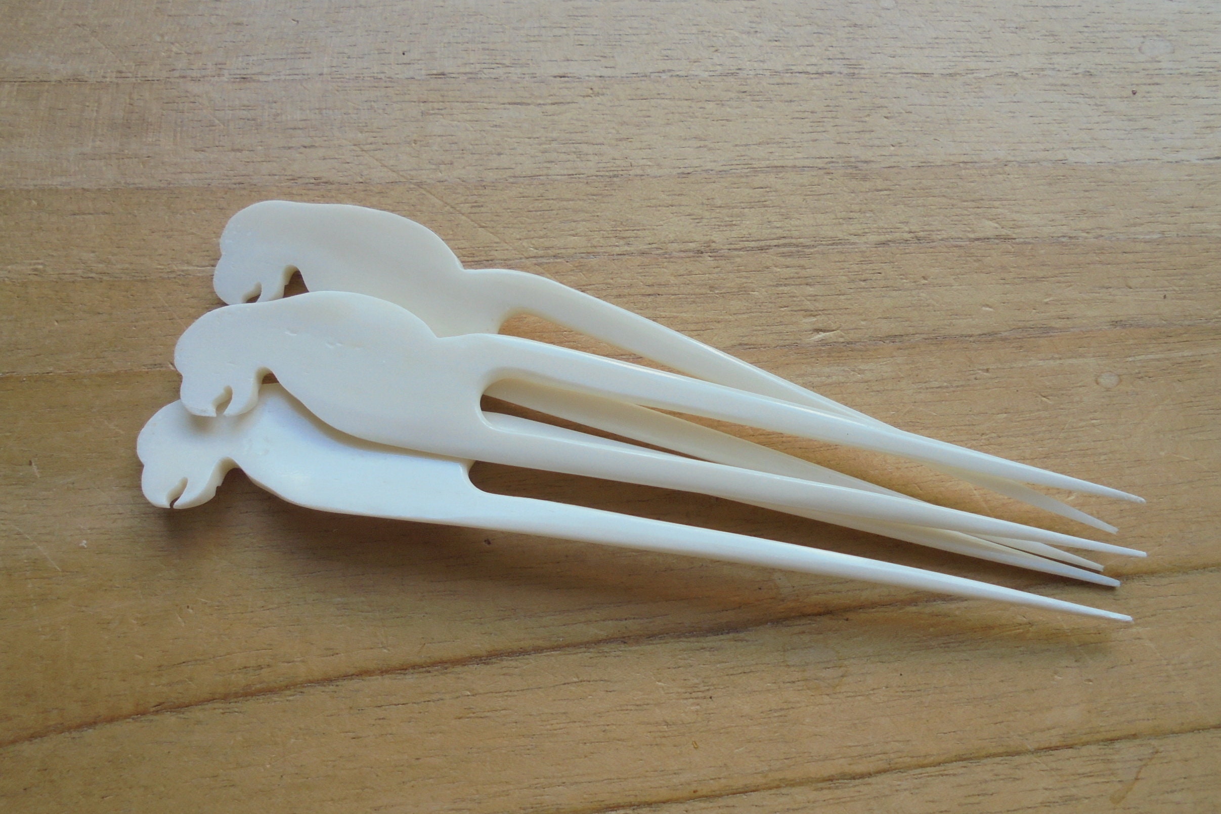 Bone Hair Sticks, Hair Pin, Bird Hair Fork, 2 Prongs Hair Accessories ...