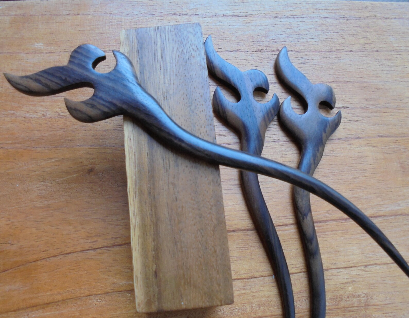 Single Prong Wood Hair Stick Hair Pin Hair Fork Hair | Etsy