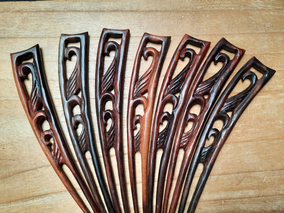1 Prong Wood Hair Stick, Hair Fork, Wood Hair Pin Accessories HS024 - Etsy