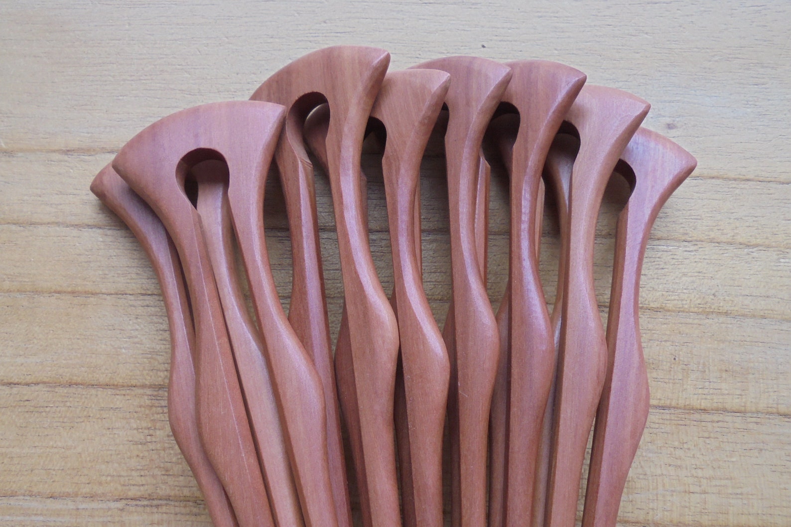 2 Prongs Wood Hair Sticks Hair Pin Hair Fork Hair | Etsy