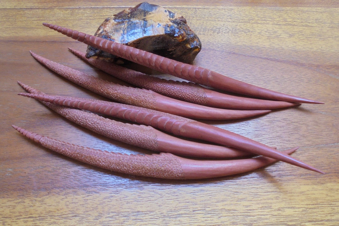 Wood Hair Stick, Snake Tail Hair Pin, Dragon Tail, Hair Fork in Single ...