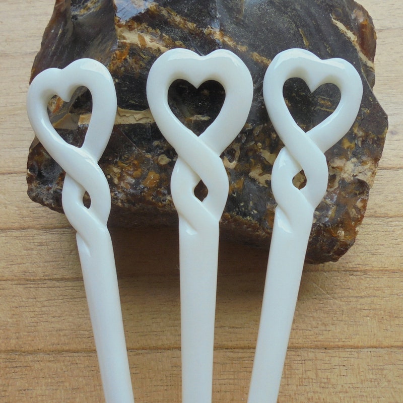 Heart Hair Pins - Etsy
