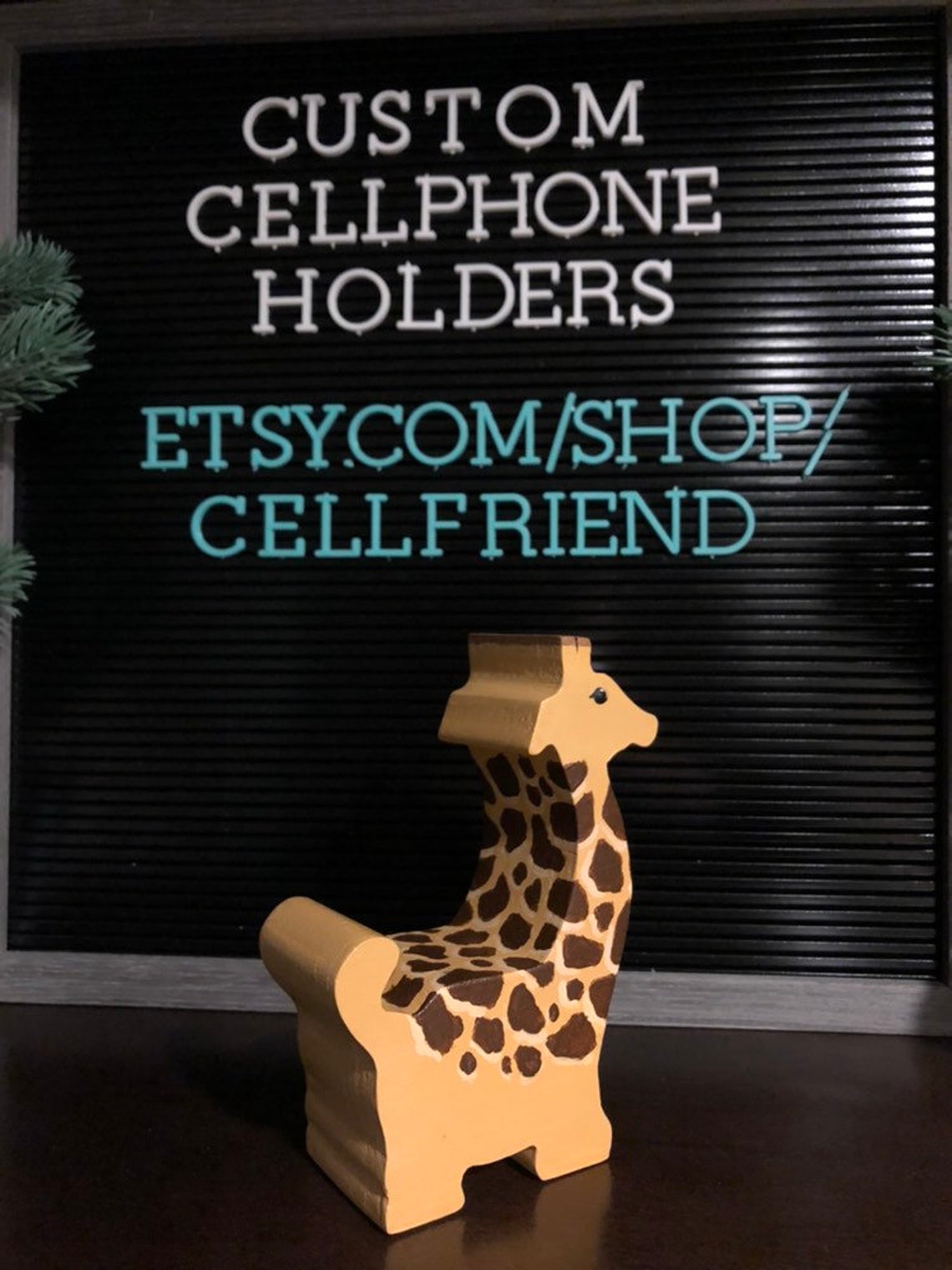 Giraffe Cell Phone Stand Wood Phone Stand Phone Holder Ipad - Etsy