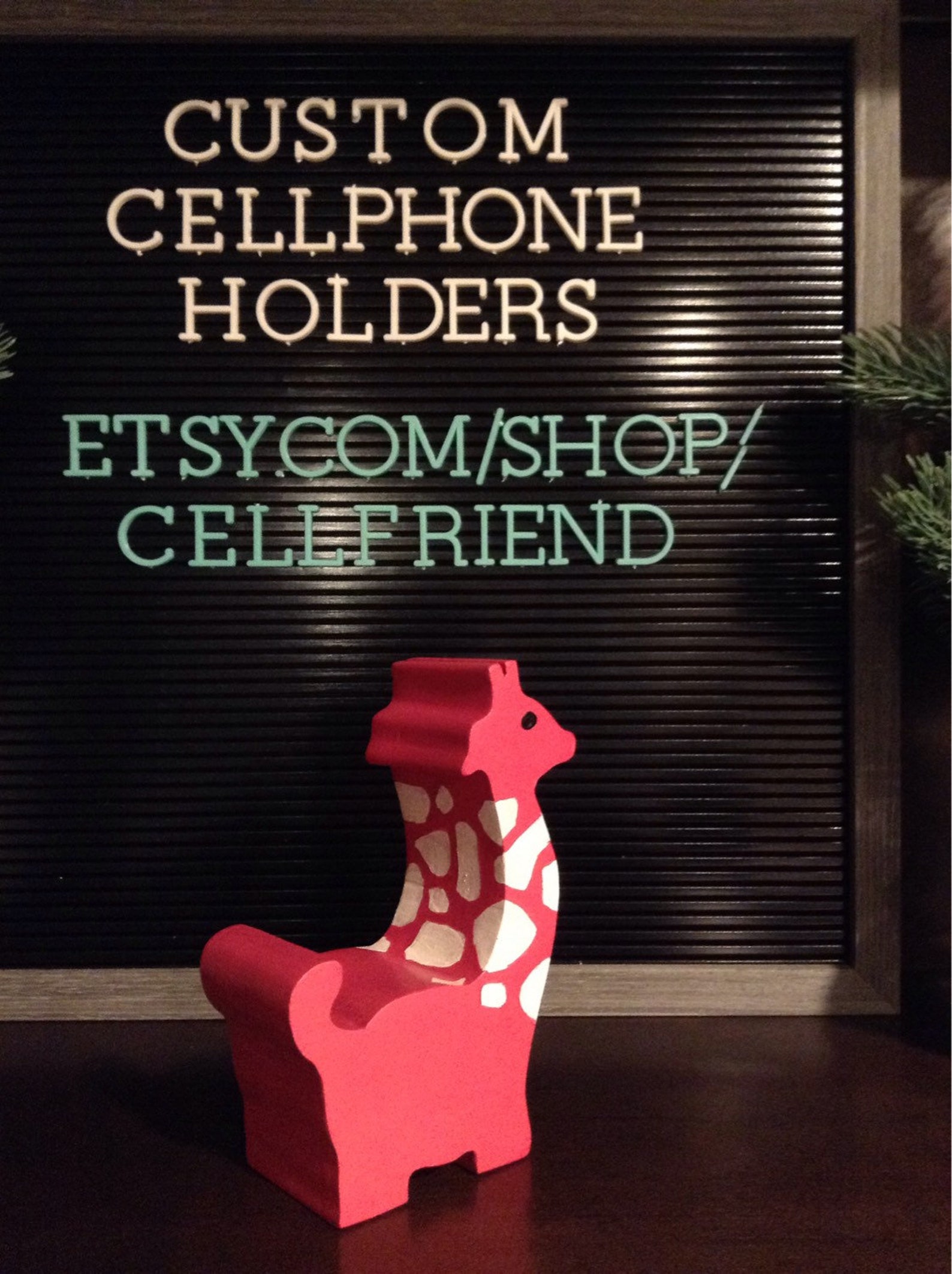 Giraffe Cell Phone Stand Wood Phone Stand Phone Holder Ipad - Etsy