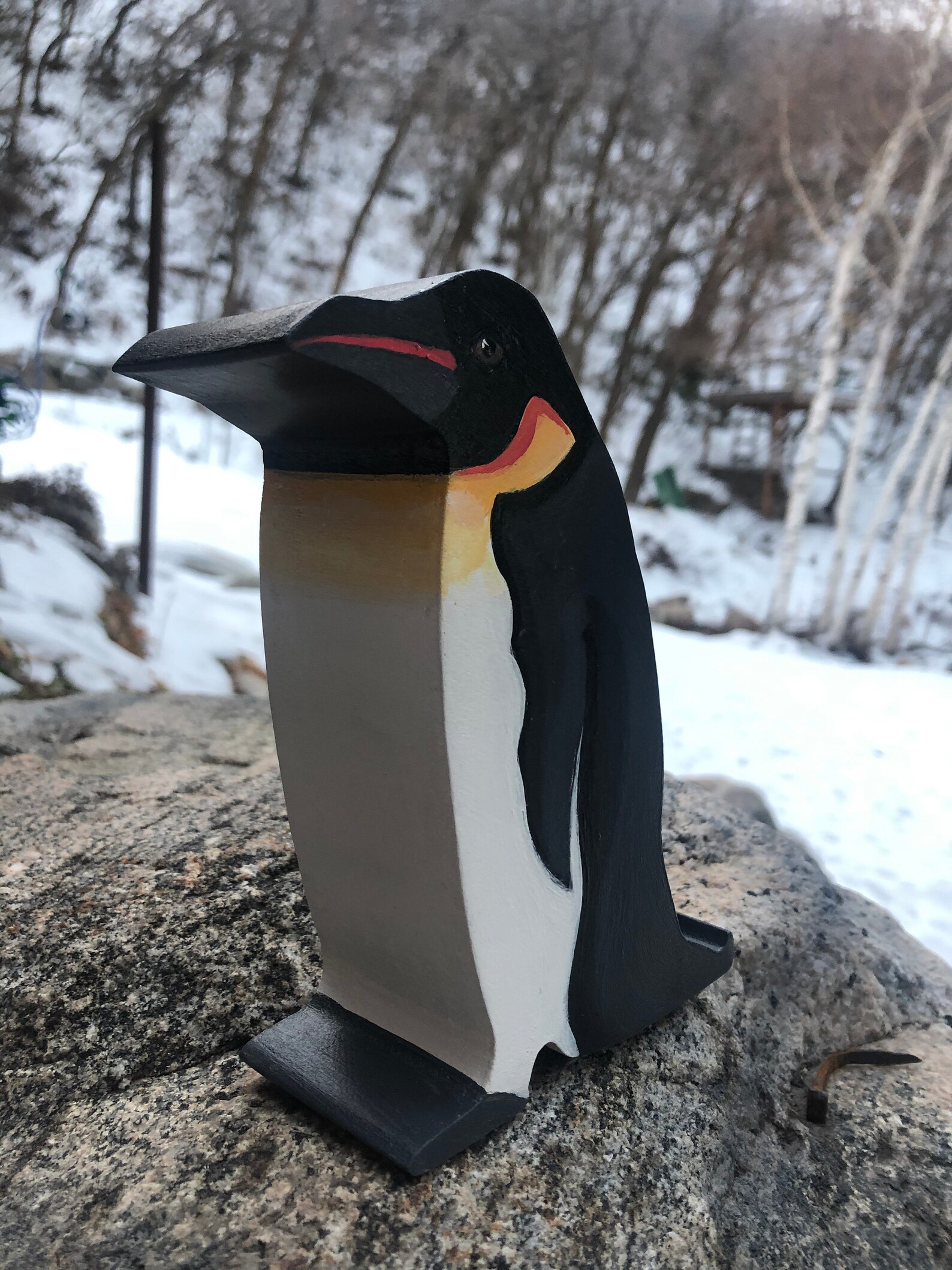 Penguin Cellphone Holder Wood Phone Holder Cell Phone Stand - Etsy