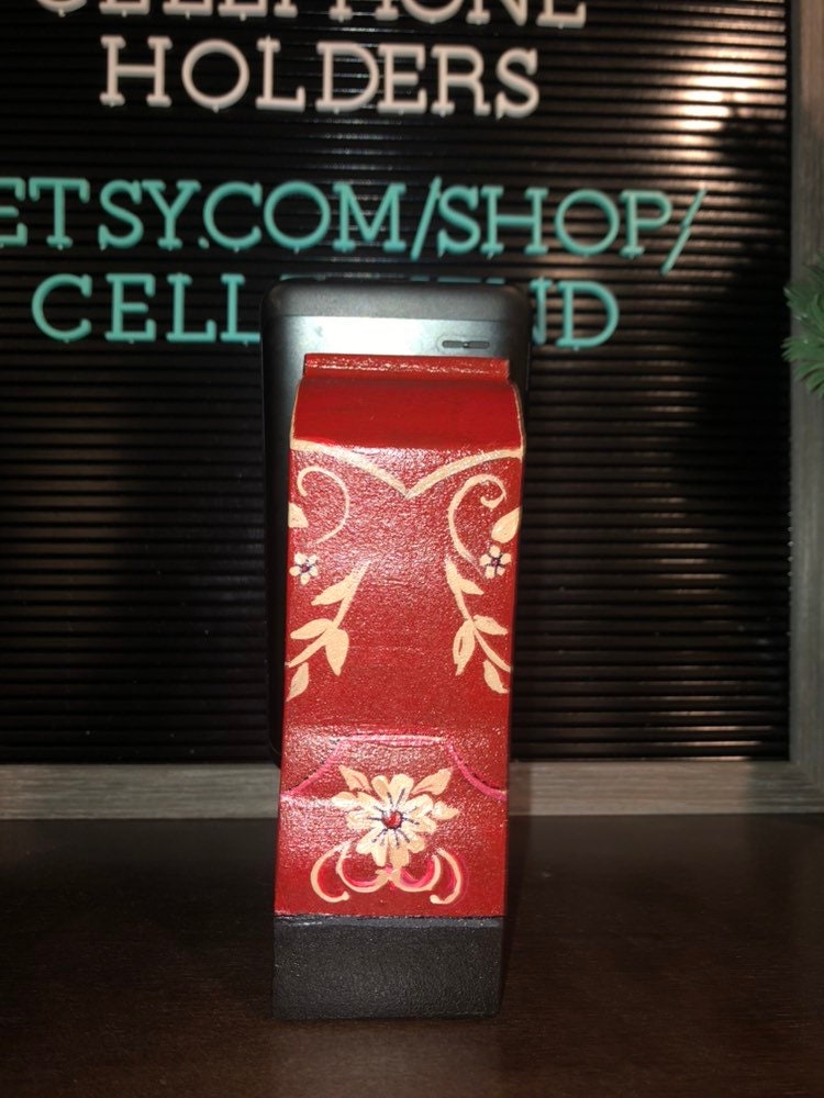 Cowboy Boot Cell Phone Holder Wood Phone Holder Cell Phone - Etsy