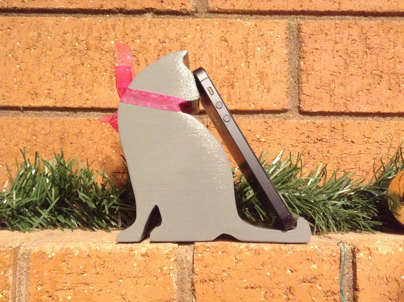 Kitty Cat Cell Phone Stand Wood Phone Stand Phone Holder | Etsy