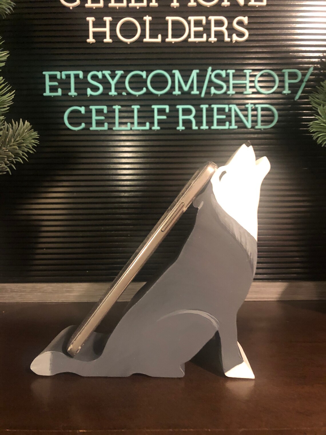 Wolf Cell Phone Stand Phone holder iPad Stand | Etsy