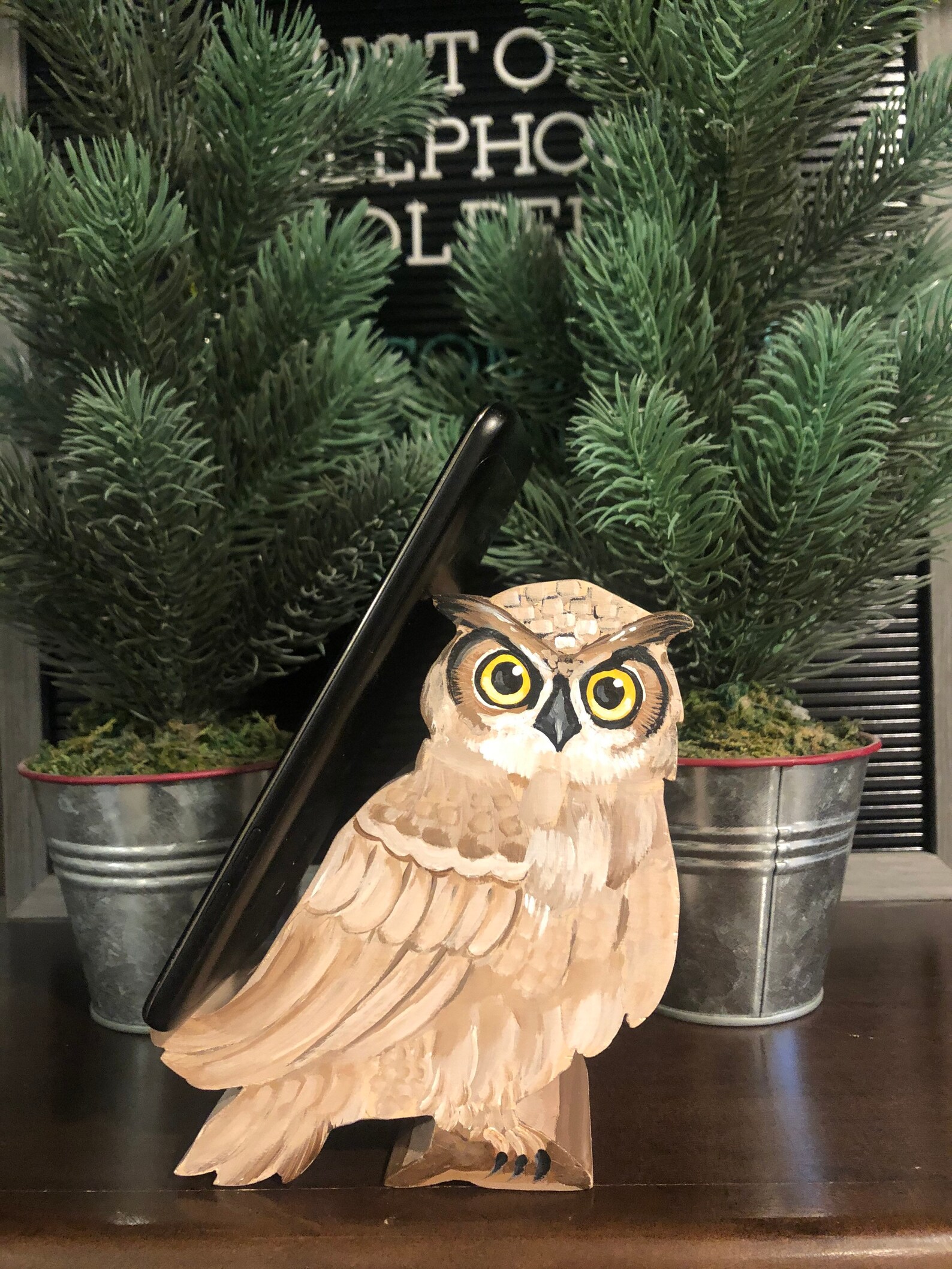 Owl Cellphone Holder and Business Card Holder Iphone Stand | Etsy