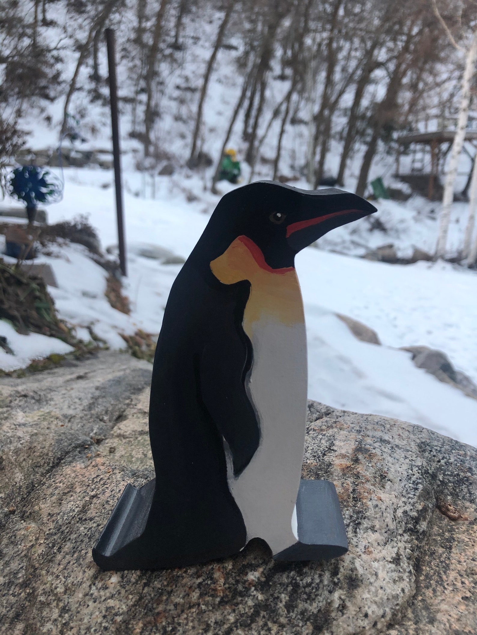 Penguin Cellphone Holder Wood Phone Holder Cell Phone Stand - Etsy