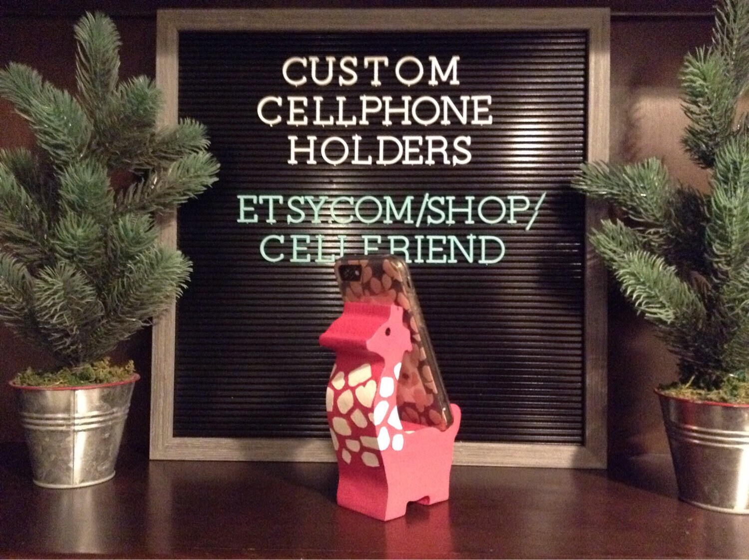 Giraffe Cell Phone Stand Wood Phone Stand Phone Holder Ipad - Etsy