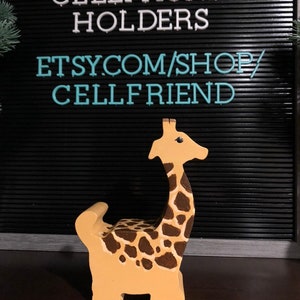Giraffe Phone Stand, iPhone Stand, Android Phone Holder, Homemade Phone ...