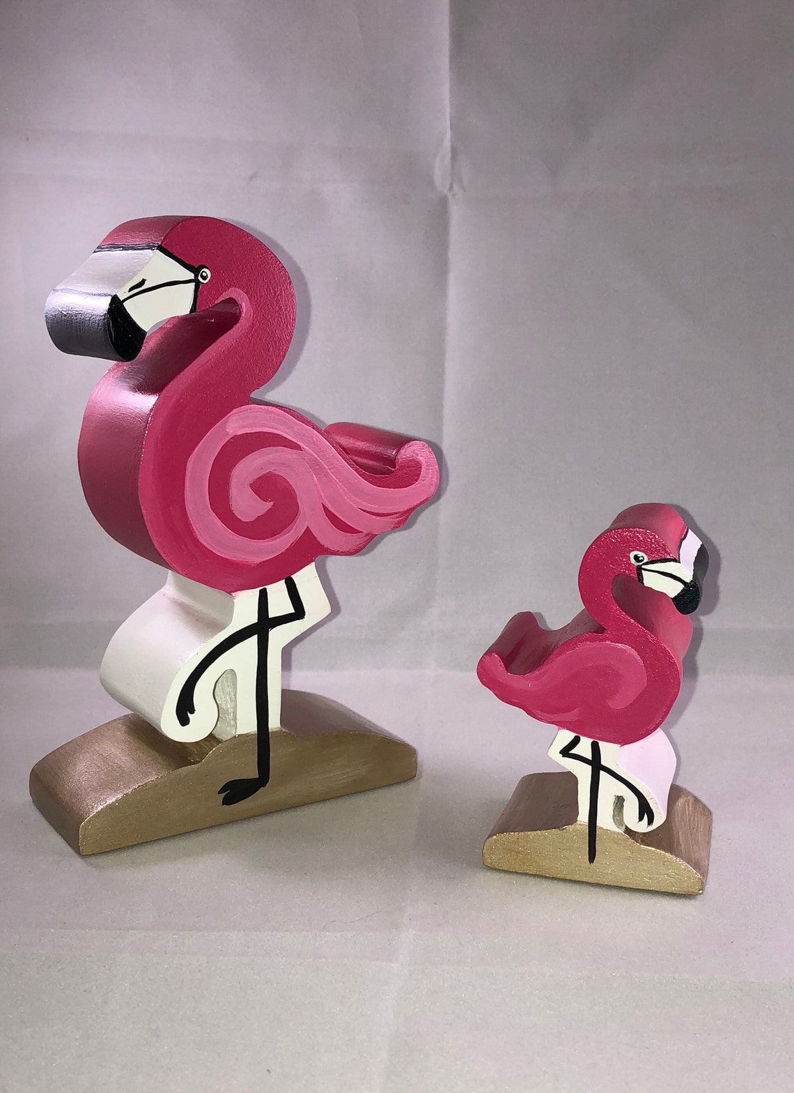 Flamingo Cell Phone Stand and Business Card Holder | Etsy
