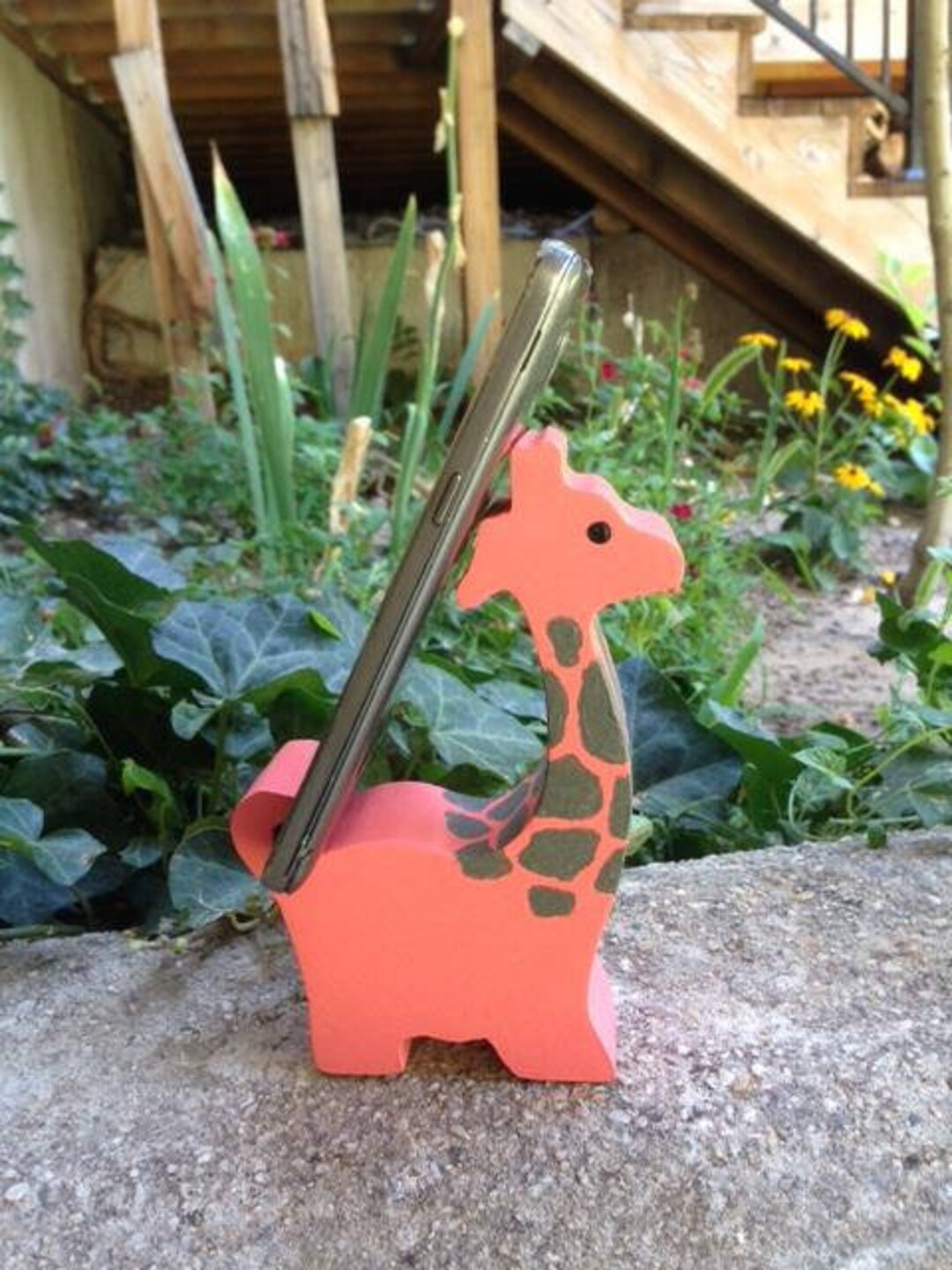 Giraffe Phone Stand, iPhone Stand, Android Phone Holder, Homemade Phone ...