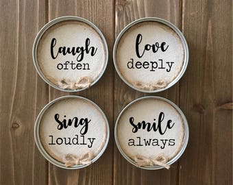 Mason jar quotes | Etsy