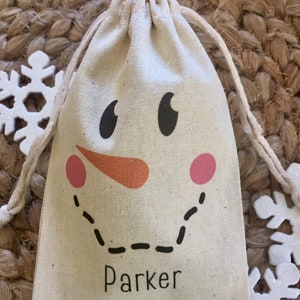 Set of 10 Kid's Christmas Party Favor Bags / Snowman Assortment Gift ...