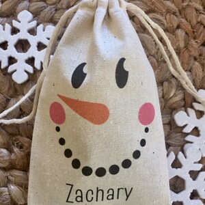 Set of 10 Kid's Christmas Party Favor Bags / Snowman Assortment Gift ...