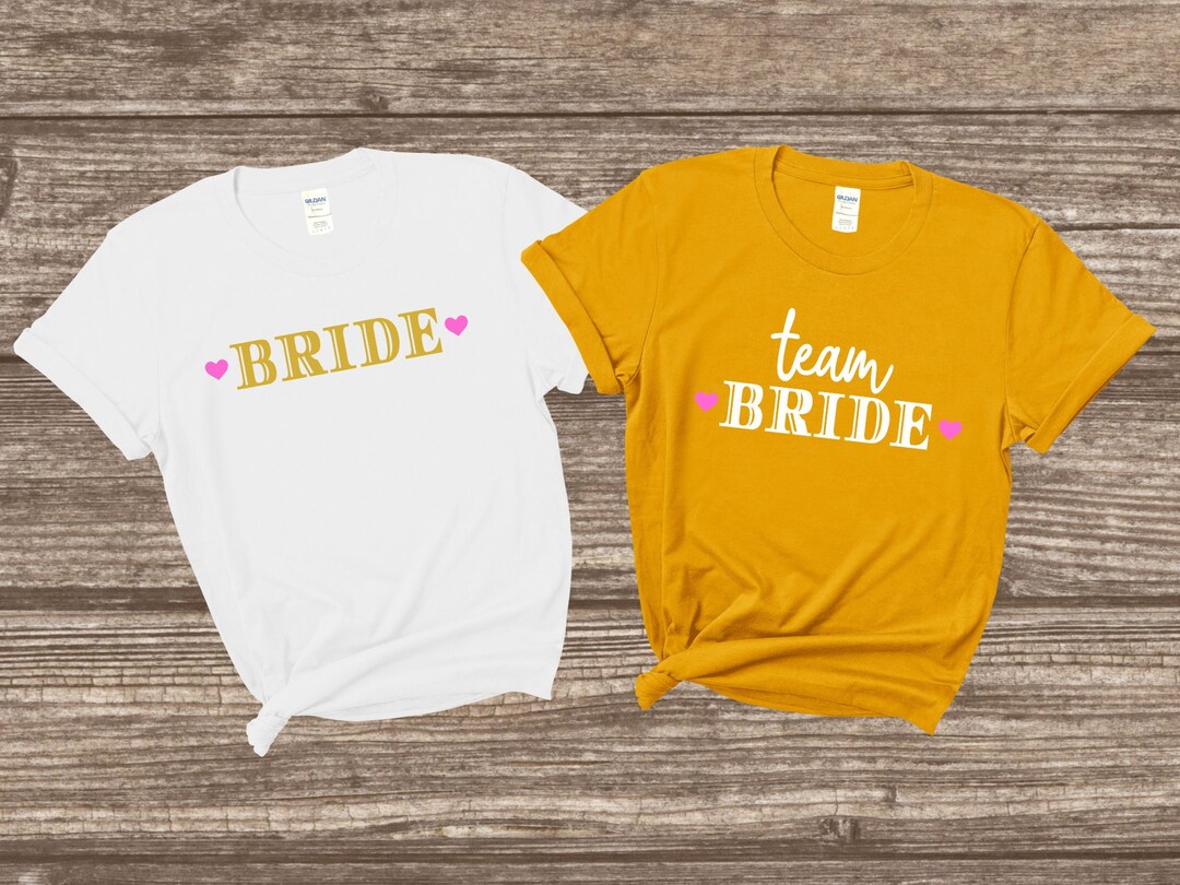 Matching Bridal Party, Bachelorette Party, Wedding Party T-shirts Bride ...