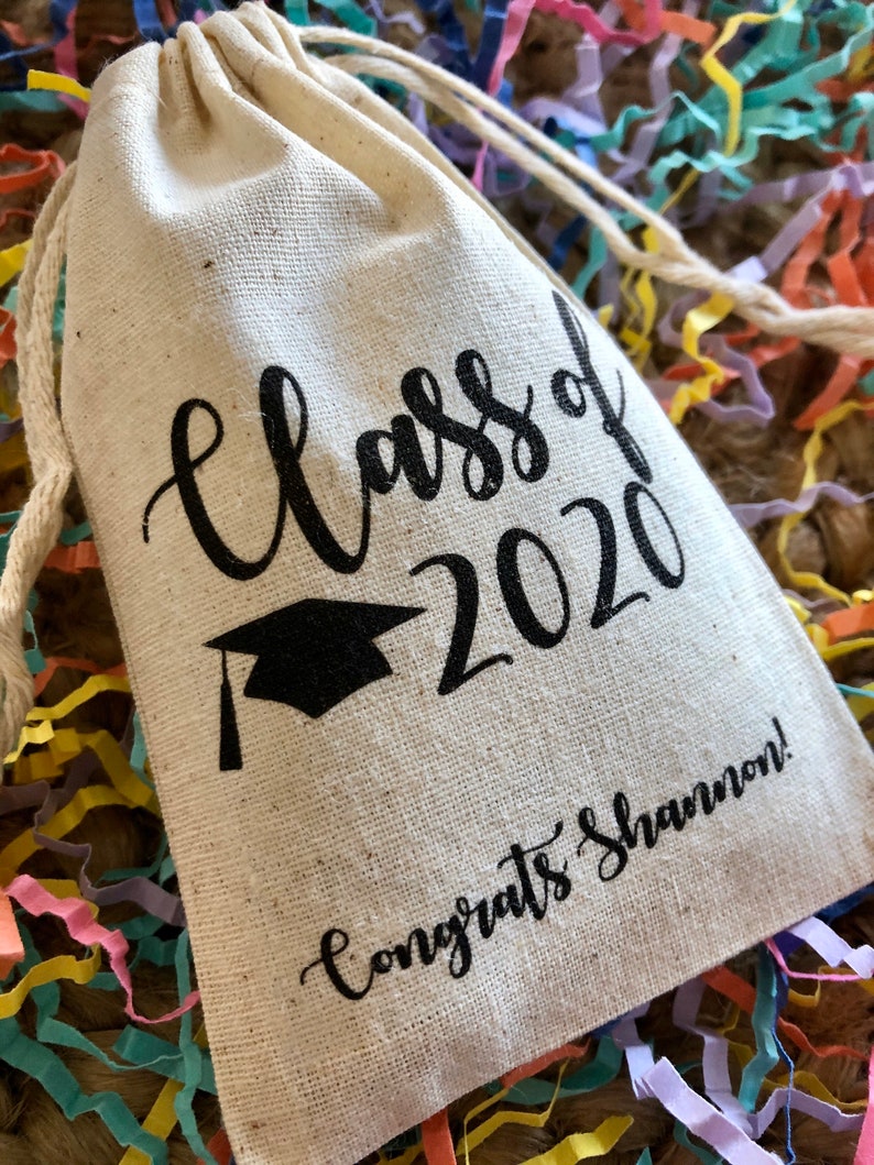 Set of 10 Personalized Graduation Party Favor Bags Class of | Etsy
