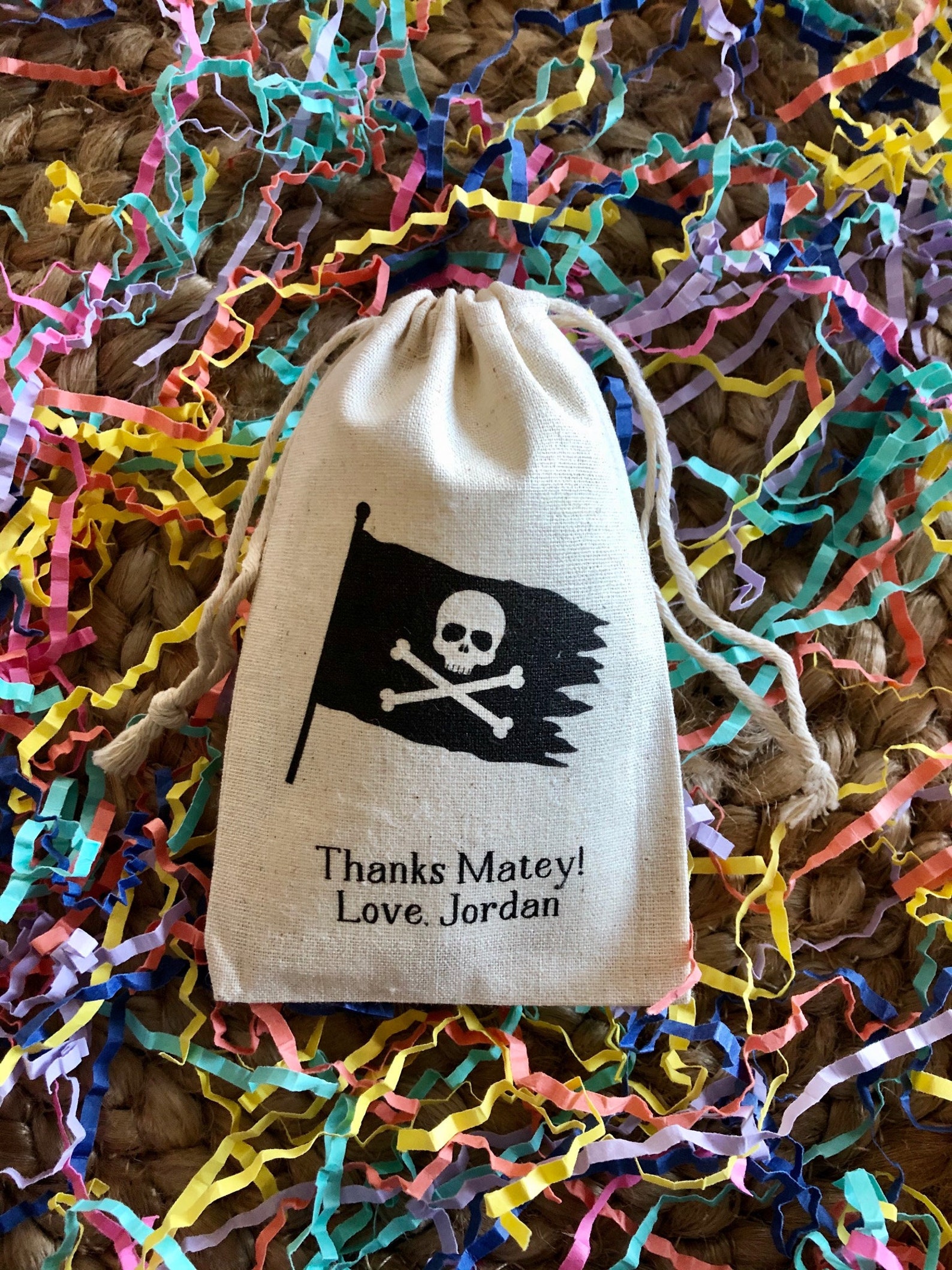 Set of 10 Personalized Pirate Flag Party Favors Custom - Etsy