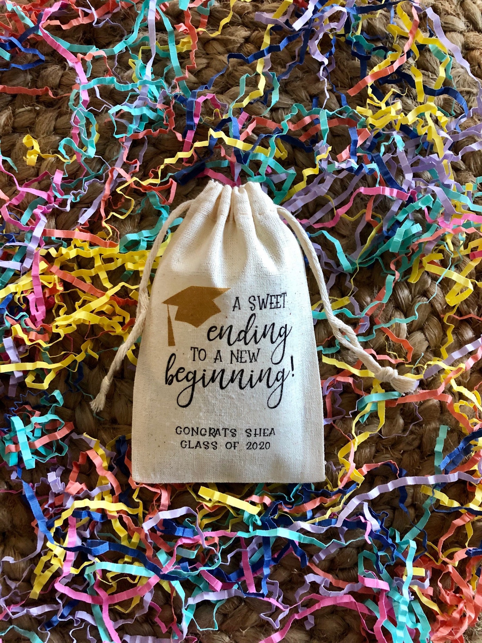 Set of 10 Personalized Graduation Party Favor Bags A Sweet - Etsy