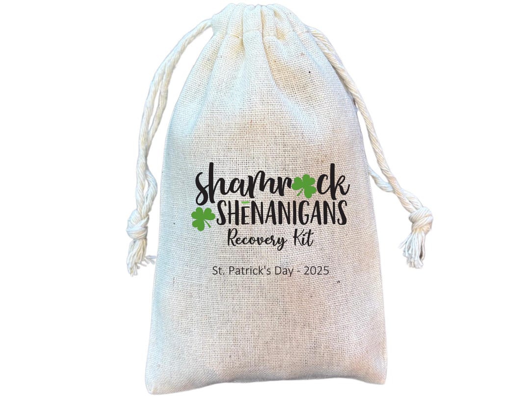 Shamrock Shenanigans St. Patrick's Day Recovery Kit, Gift and Favor Bag ...