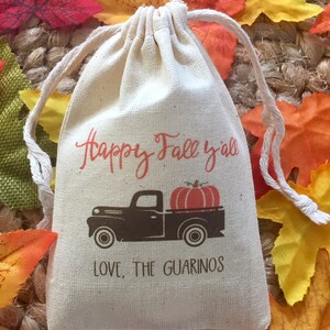 Set of 10 Halloween, Thanksgiving Favor Bags / Happy Fall Y'all ...