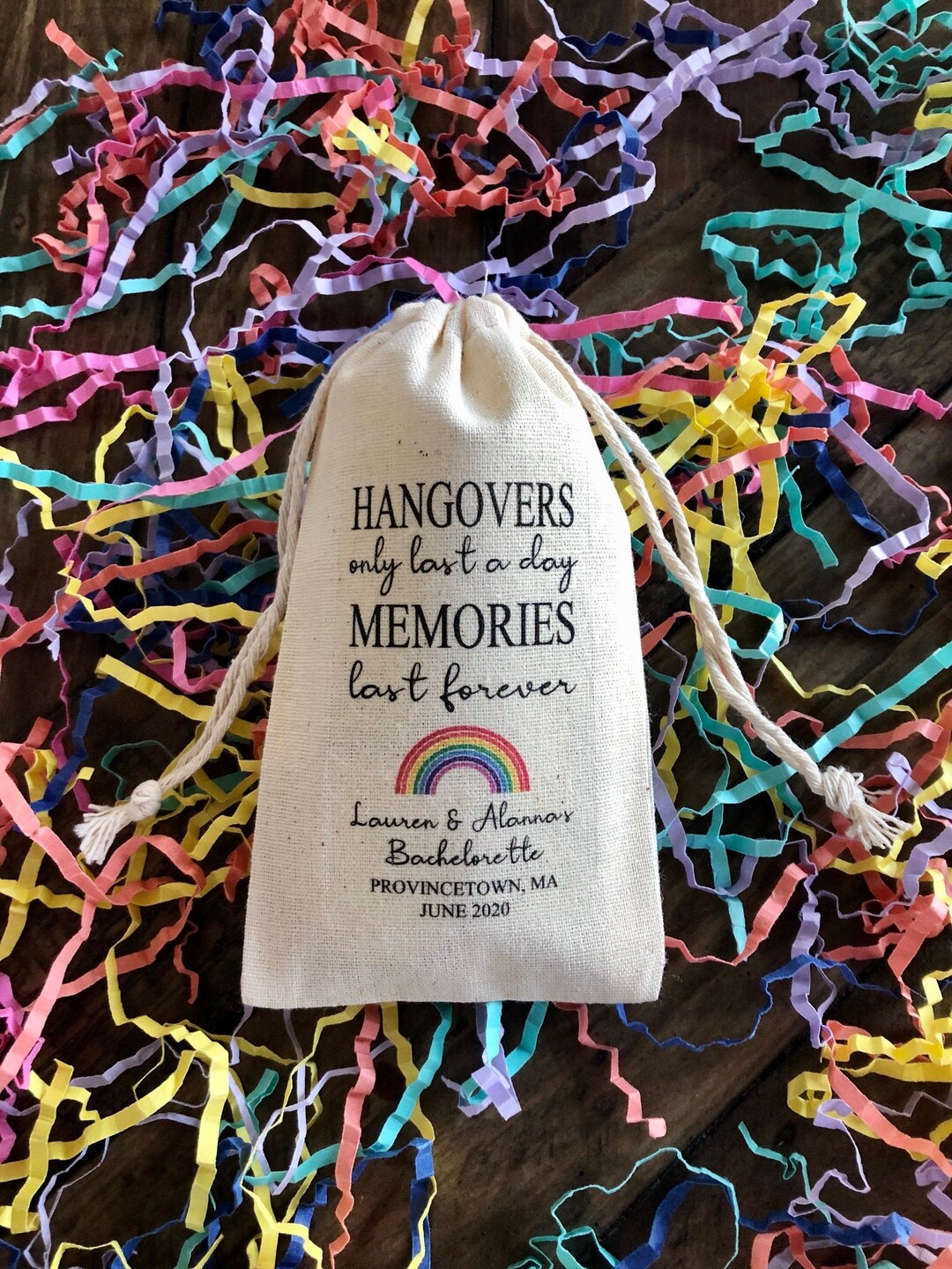 Set of 10 Rainbow Theme Hangover Kit / Recovery Kit / Hangovers Only ...