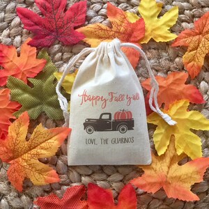 Set of 10 Halloween, Thanksgiving Favor Bags / Happy Fall Y'all ...